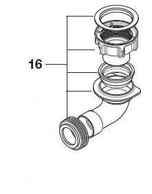 Roca 'The Gap' Cleanrim Flush Connector -Kingsway Plumbing